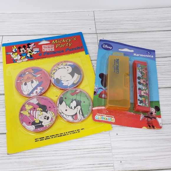 Toys | Mickey Mouse Party 4 Patience Puzzles Harmonica Mickey Mouse ...